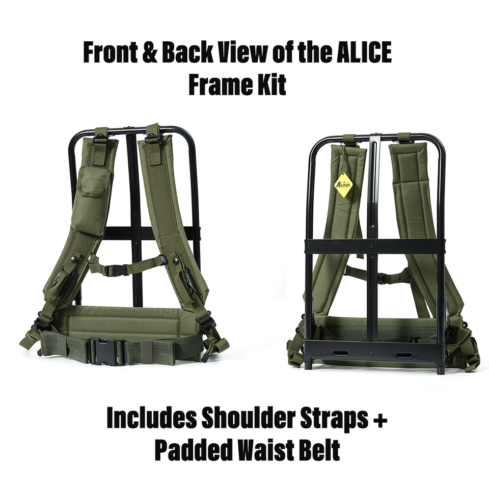 Military ALICE Backpack Frame with Straps Tactical Army Rucksack ...