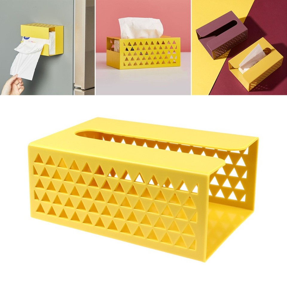 1Pc Creative Hallow Tissue Box Punch Free Tissue Box Wall-Mounted ...