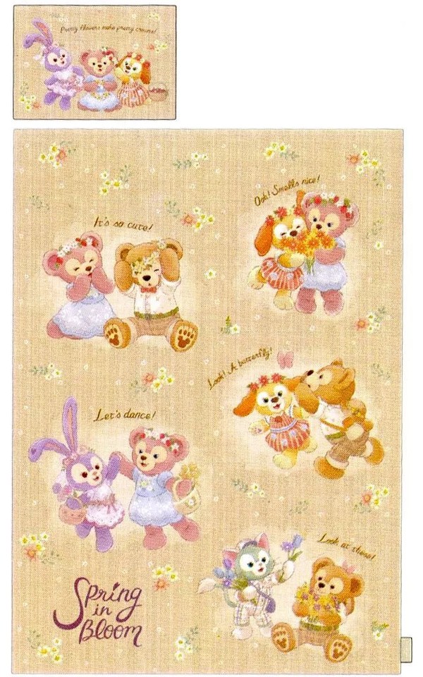 Tokyo DisneySea Duffy Friends Spring Bloom Single Duvet Cover Pillow ...