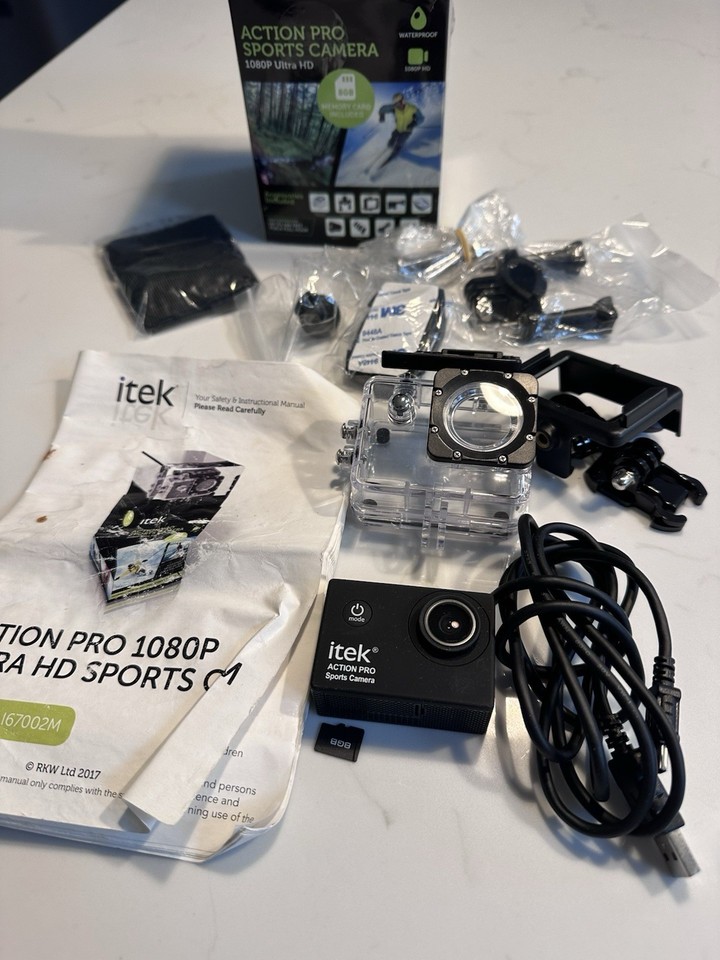 itek Action Pro Sports Camera 1080P Ultra HD | eBay UK