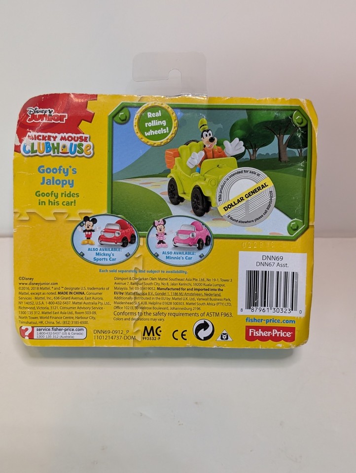 Fisher-Price Goofy's Jalopy and Figure Set - Disney's Mickey Mouse ...