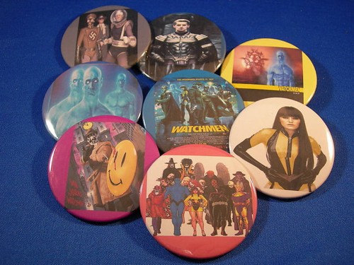 LOT OF 8 WATCHMEN movie BUTTONS pins pinbacks Big SET 2 MALIN AKERMAN ...