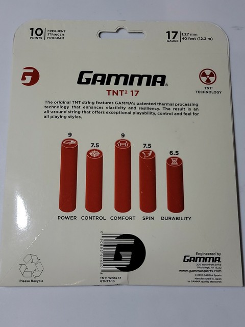 GAMMA TNT 17 Gauge 40ft Tennis String for sale online | eBay