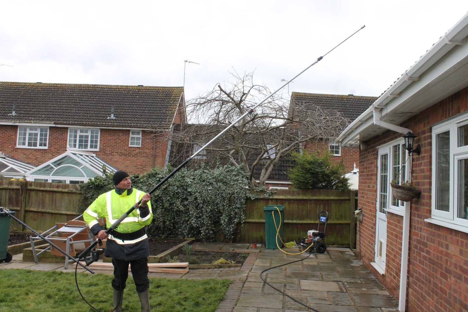 24ft Telescopic Lance - Pressure Washer High Level Cleaning Accessory ...