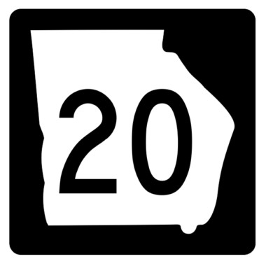 Georgia State Route 20 Sticker R3569 Highway Sign | eBay