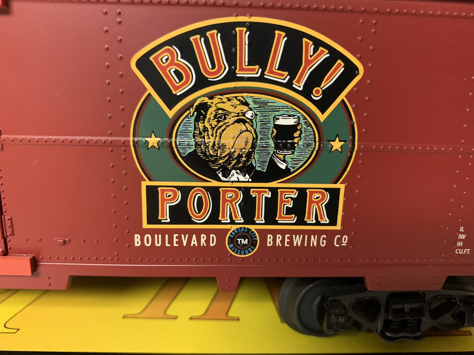 MTH RAILKING BULLY PORTER DOG BEER REEFER CAR 30-78059! FOR O GAUGE SET ...