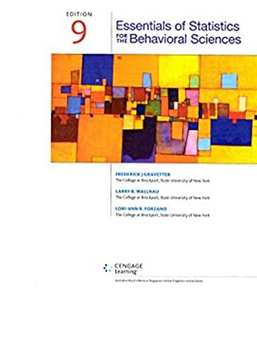 Essentials of Statistics for The Behavioral Sciences, Loose-Leaf ...
