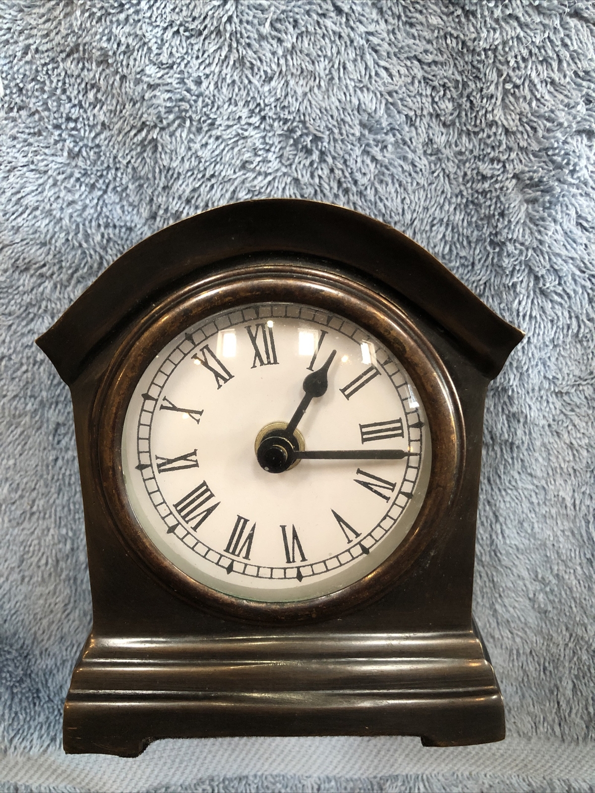 Brass Antique Clock Desk Clock Made In India | eBay