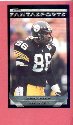 1993 Topps FantaSports ERIC GREEN Pittsburgh Steelers Rare Card | eBay