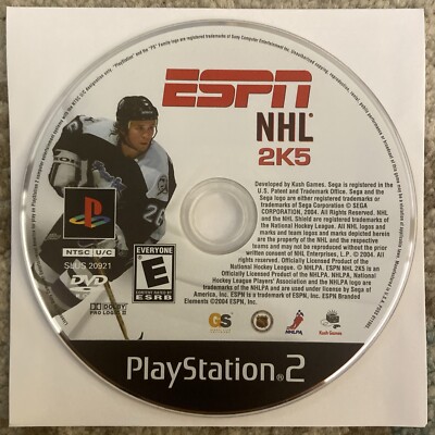 🔥 ESPN NHL 2K5 (PlayStation 2 PS2, 2004) Mint Disc Only! See ...
