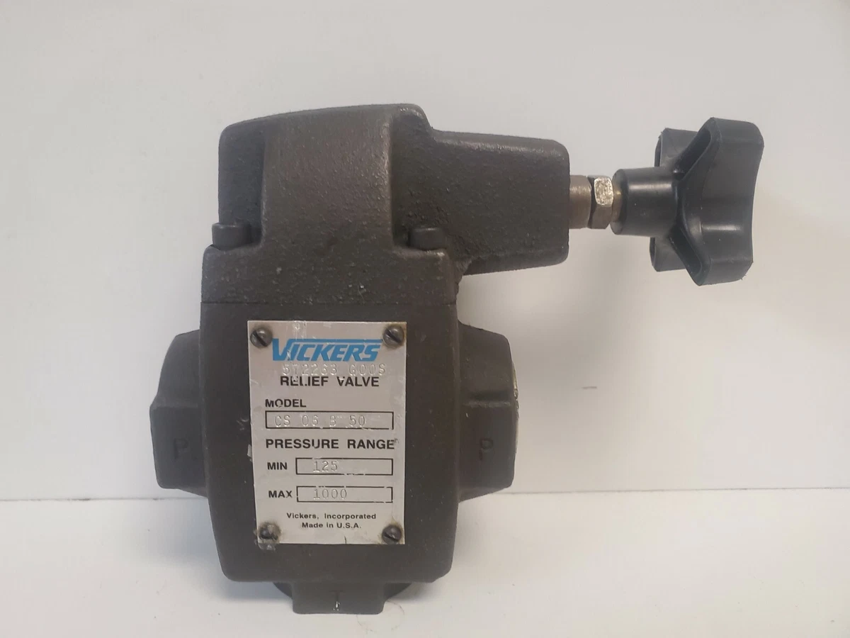 Vickers CT 06 B 50 Hydraulic Relief Valve 125-1000psi 3/4in, 55% OFF