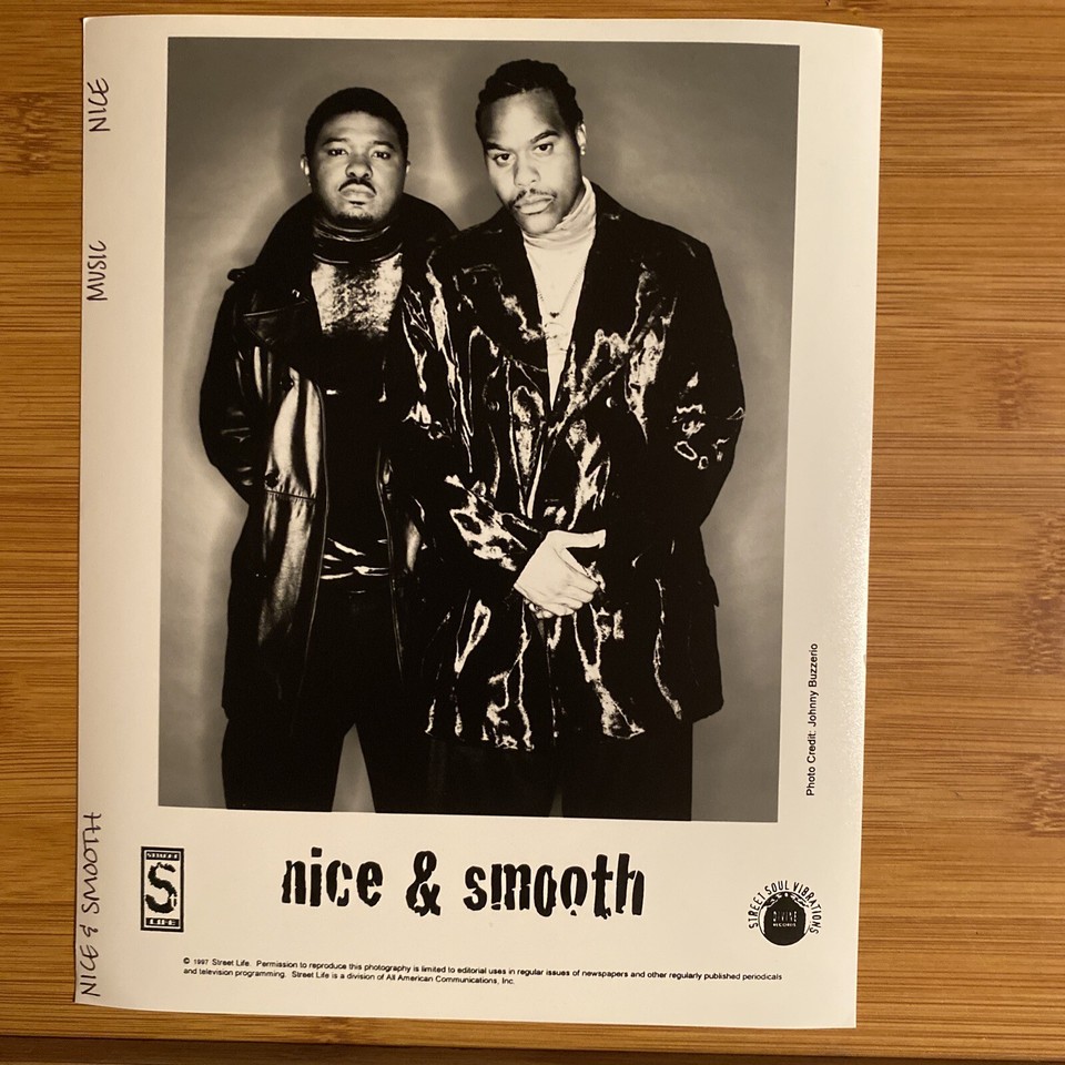 Nice & Smooth Press Photo 8x10”. Greg Nice, Smooth B. See Description ...