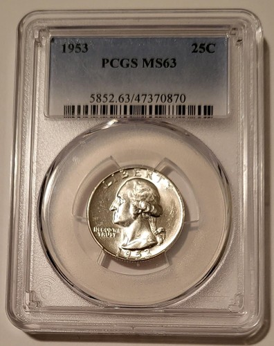 1953 Washington Quarter MS63 PCGS | eBay
