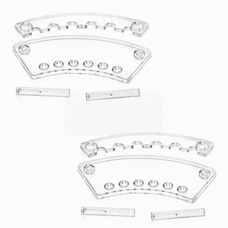 2x 6-Slots Pen Holder Eyebrow Pen Stand Vertical Pencil Holder Pen ...