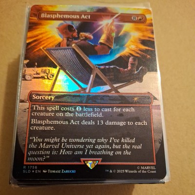 MTG Blasphemous Act - RAINBOW FOIL - Magic The Gathering Deadpool ...