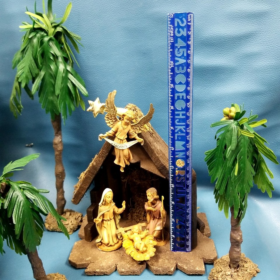 VTG Fontanini Italy 5” Scale Holy Family Nativity Set Wood Creche ...