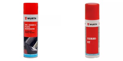 WURTH RUBBER CARE SPRAY Plus Stick Combo - Rubber components remain ...