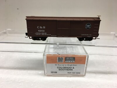 Nn3 Scale Micro Trains MTL 15106 Colorado & Southern C&S 8202 Box Car ...
