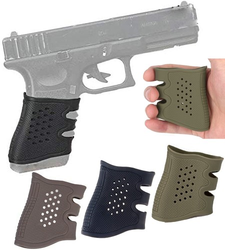 Rubber Tactical Gun Grip Sleeve Tape Glove Anti-Slip Pistol Gun Holster ...