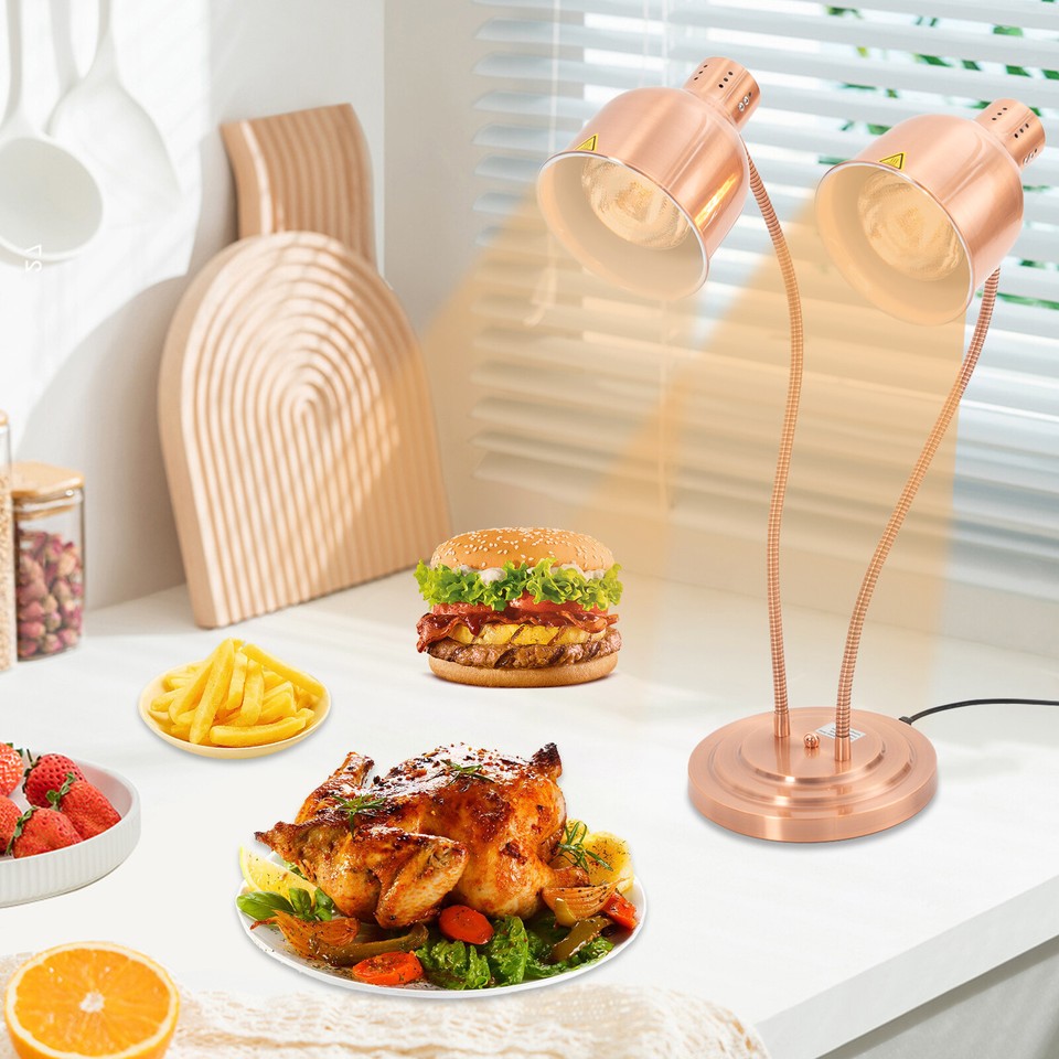 500W Double Head Electric Food Heat Lamp For Food Service,Food Warmer ...