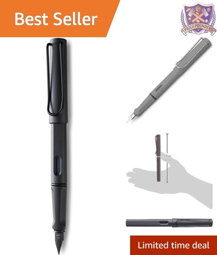 Fountain Pen Plastic Fine Point Charcoal Blue Ink Writing Tool Teens ...