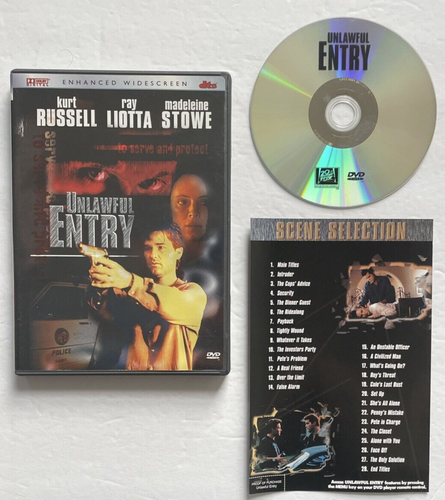 Unlawful Entry (DVD, 2001) Kurt Russell, Ray Liotta Widescreen - MINT ...