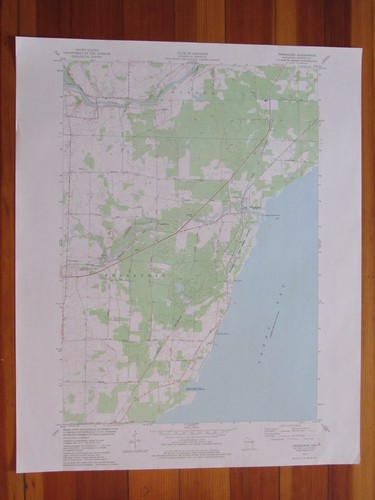 Pensaukee Wisconsin 1977 Original Vintage USGS Topo Map | eBay