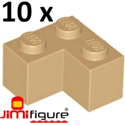 NEW 10 x LEGO 2x2 Corner Brick Dark Tan 2357 Genuine Bulk Lot Sand ...