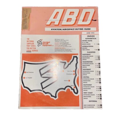 ABD Aviation Aerospace Buying Guide June 1972 Execuair Service ...