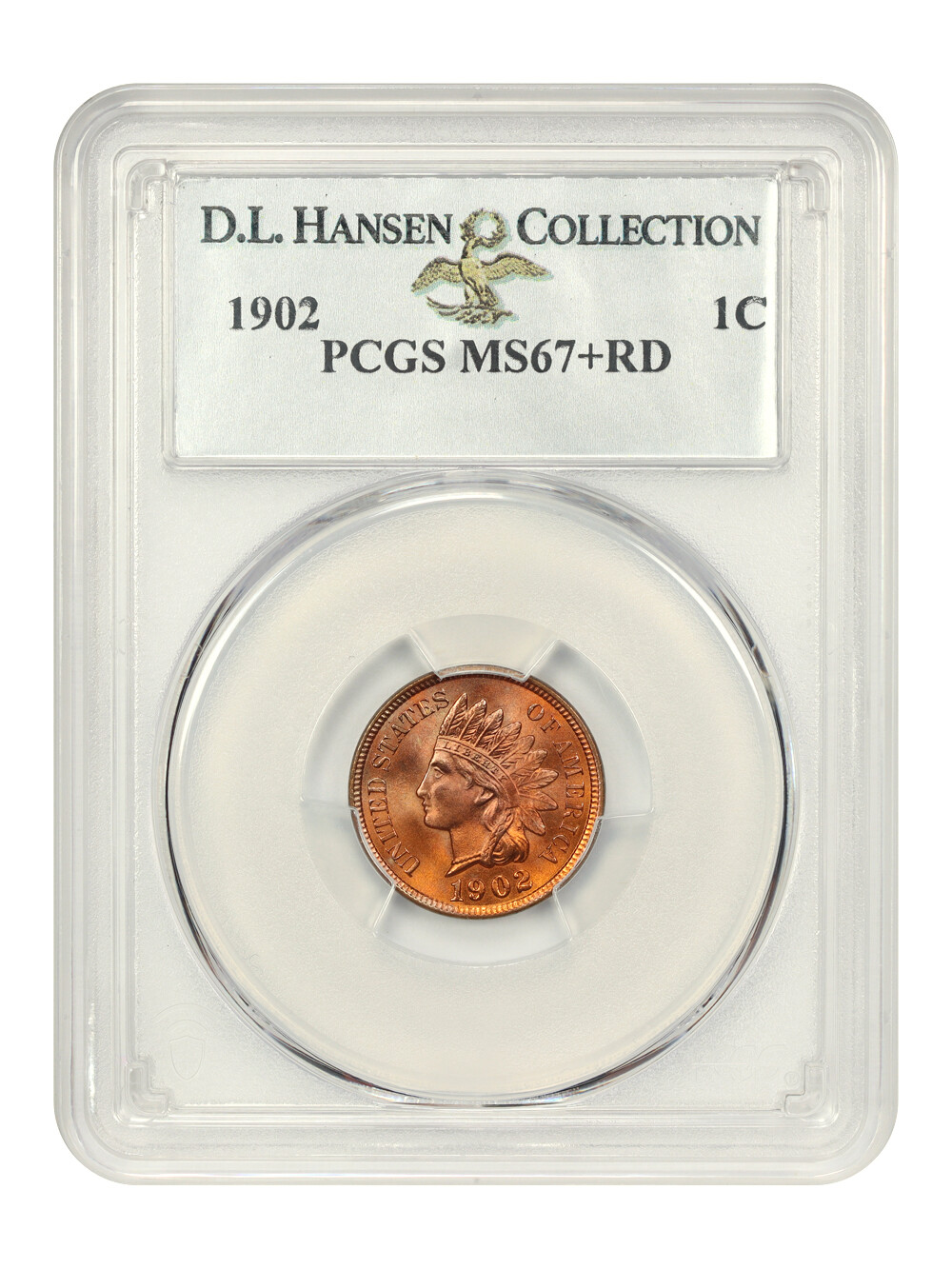 1902 1c PCGS MS67+ RD ex: D.L. Hansen | eBay