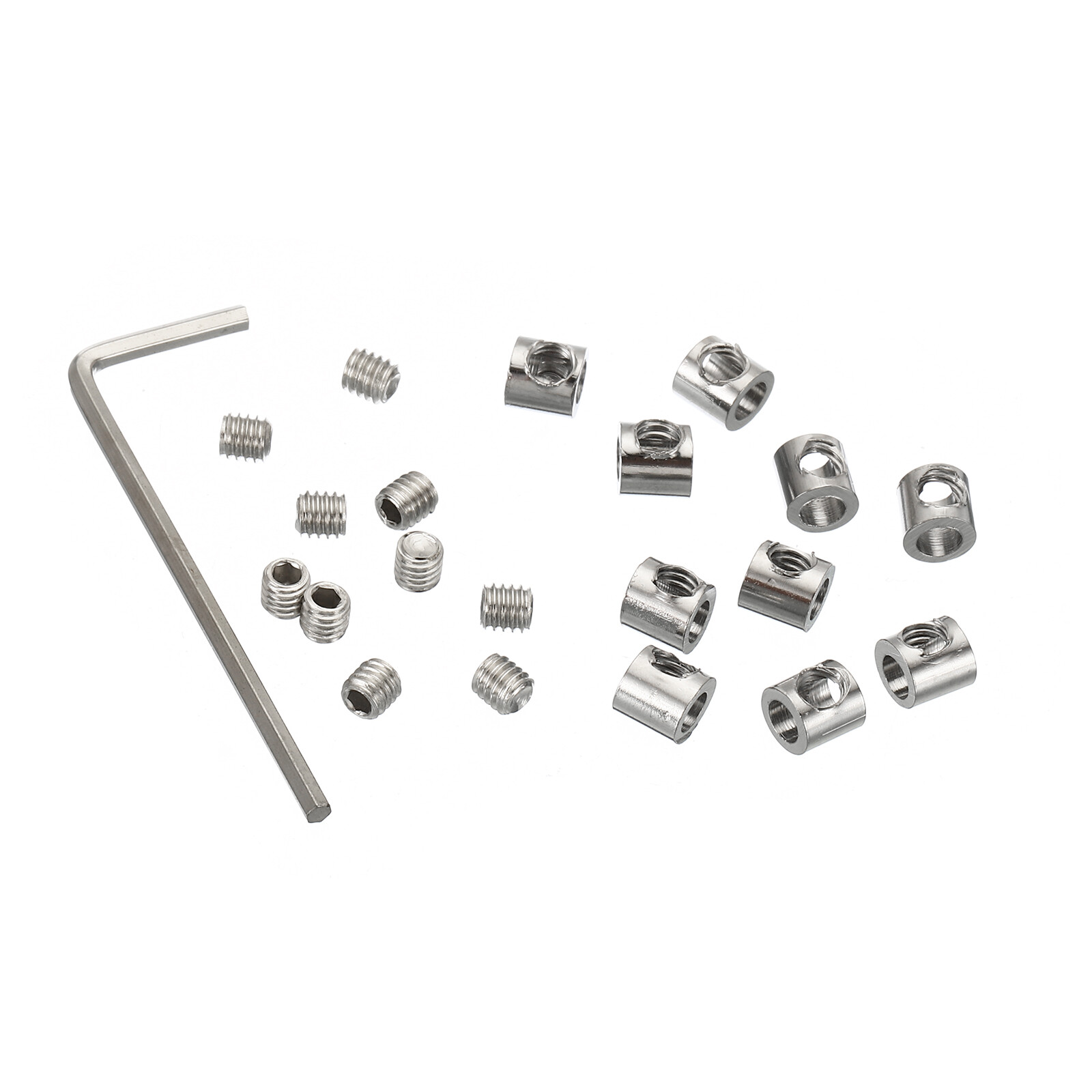 3.3mm Hole Wire Rope Clips Set, 10 Pcs Cable Clamps with Screws Spanner ...