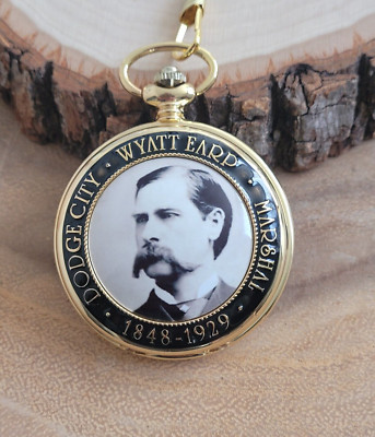 Wyatt Earp Pocket Watch With Chain - Western Pocket Watch | eBay