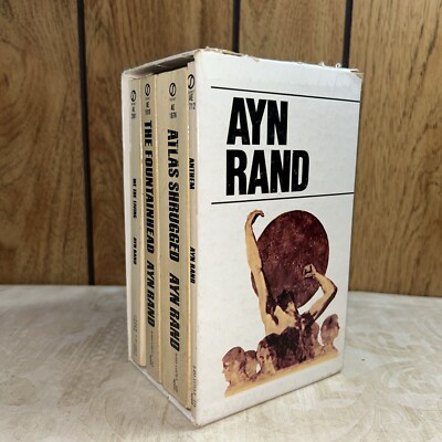 Ayn Rand Box Set of Four Books Slipcase Signet PB | eBay