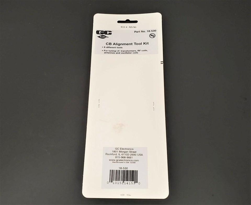 GC 18-530 - 8 Piece TV / CB / Radio Alignment Tool Set Kit - w/ Pouch ...