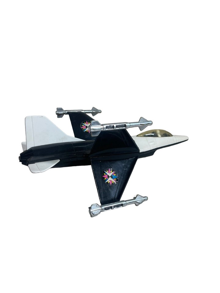 VINTAGE 70S PROCESSED PLASTICS SPACE AGE X-WING JET FIGHTER PLANE MODEL ...
