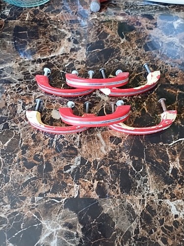 6-Vintage 3-1/2" Drawer Door Pull Red Bakelite or Catlin 2-1/2"Hole See Pictures | eBay