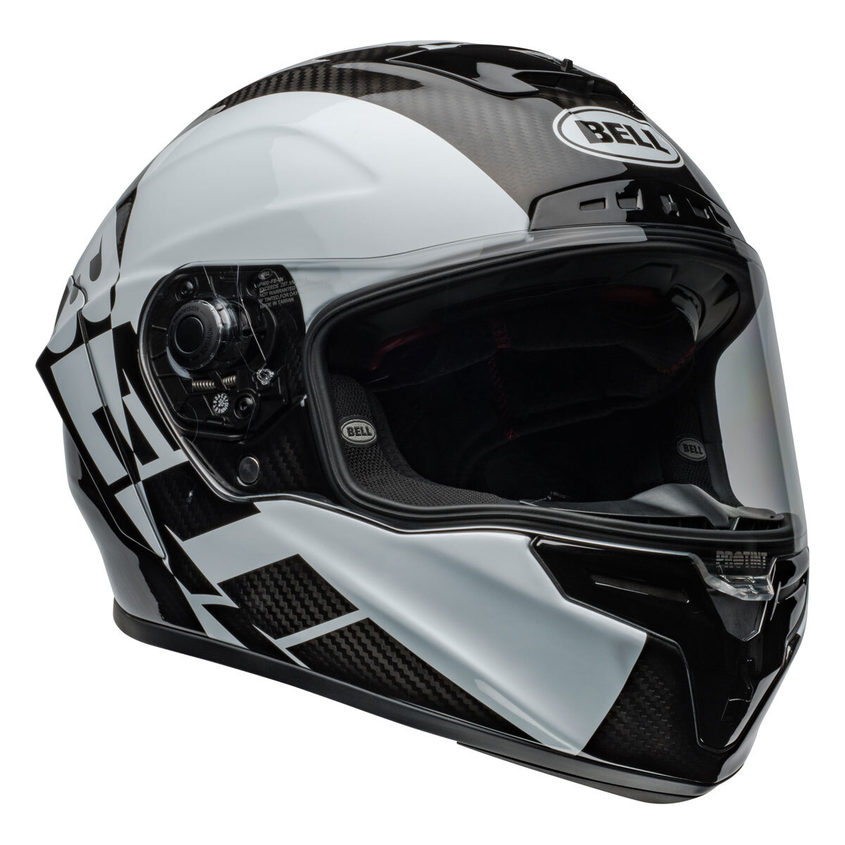 Casque Intégral BELL RACE STAR FLEX DLX Offset Noir Blanc | eBay