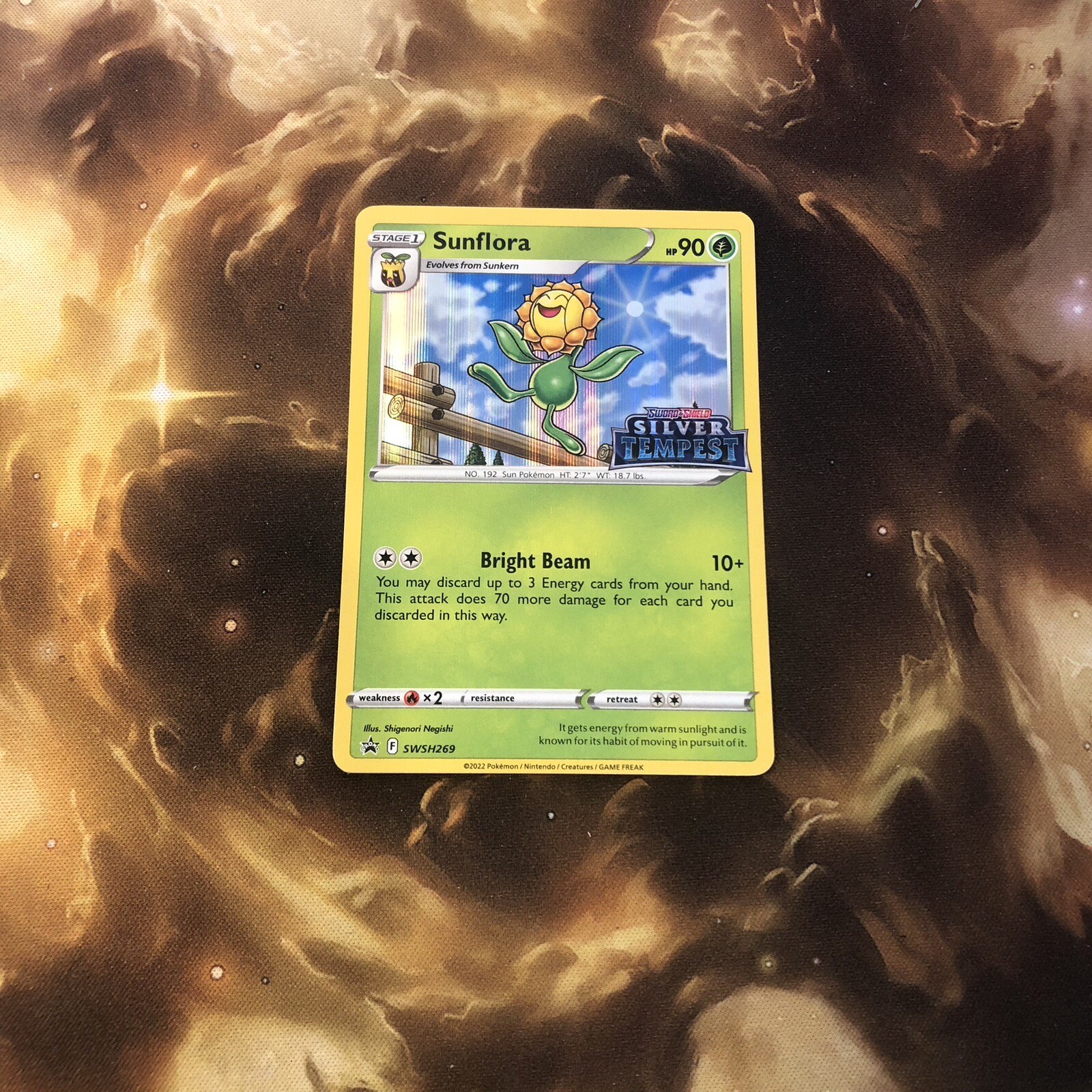 Sunflora - Prerelease - Silver Tempest Black Star Promo SWSH269 Pokemon ...