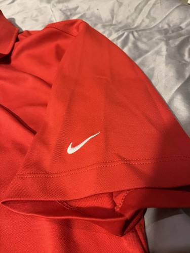Nike Sunday Red Golf Polo Size Medium Tiger Woods | eBay