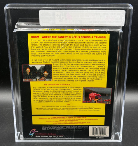 DOOM Shareware IBM PC Small Box Factory Sealed Brand New VGA 75+ Graded ...