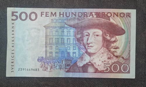 Swedish 500 Kronor Banknote [See Pics For Grade] | eBay UK