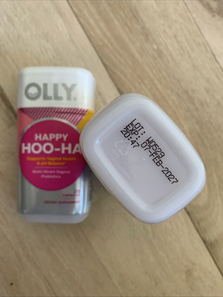 2x OLLY Happy Hoo Ha Multi Strain Vaginal Probiotics 50 Capsules ...