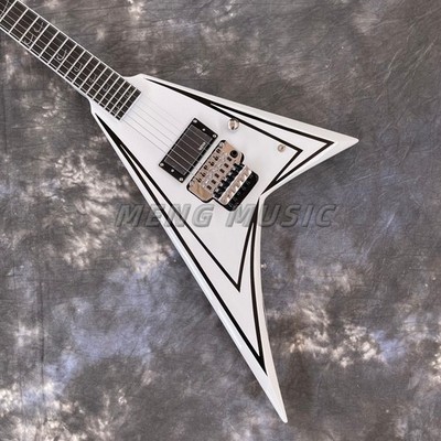 Custom Alexi Laiho White Arrow V Electric Guitar Solid Body H Pickup ...