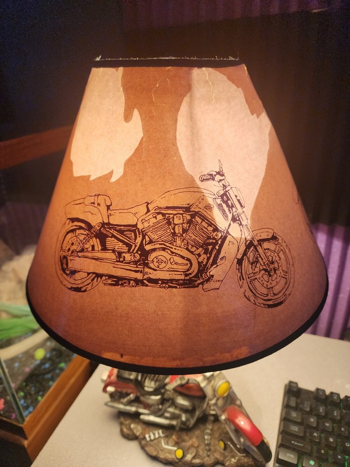 Antique Motorcycle Lamp Vintage Table Lamp Collectable Used | eBay