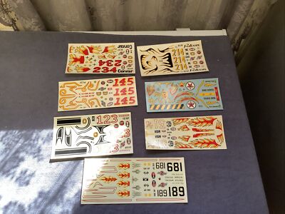 Vintage AMT Decals 3 in 1 Customizing Decal Sheets Lot Of Seven Used | eBay