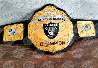 Oakland Raiders NFL Championship Belt Adult Size 2mm Brass | eBay
