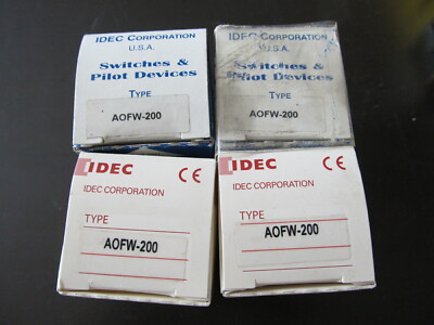 QTY=4 IDEC AOFW-200 Pushbutton Switches New in Boxes | eBay