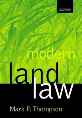 Modern Land Law by Mark P. Thompson (Uk-Trade Paper) for sale online | eBay