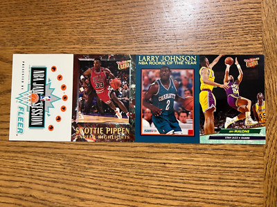 1992-93 Fleer Ultra NBA JAM Session 3 Card Promo Sheet Pippen Johnson ...