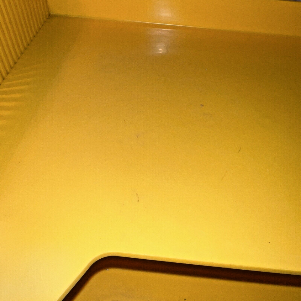 Vintage 1970s bright yellow desk task lamp & 2 Eldon file holder letter ...